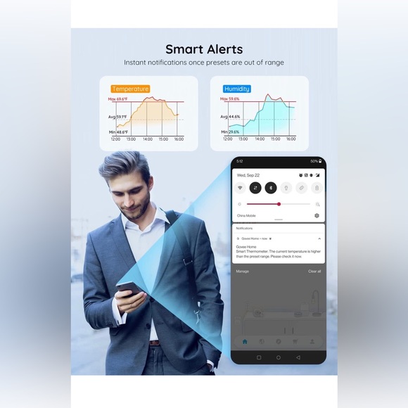 Govee | Other | Govee Wifi Hygrometer Thermometer Sensor 3 Pack Smart ...